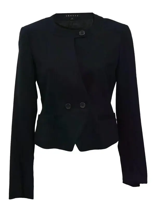 Theory 490mm Double-breasted Blazer - Blue