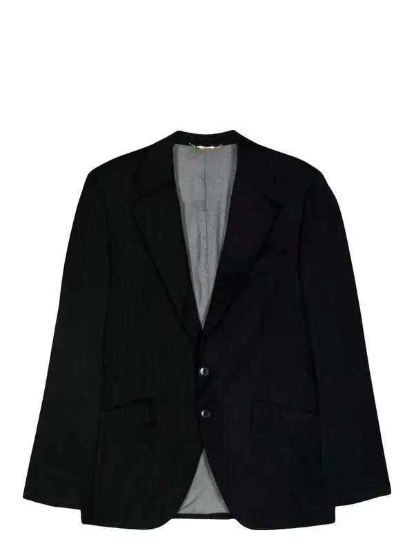 Dolce & Gabbana 2000s Pinstriped Single-breasted Jacket - Black