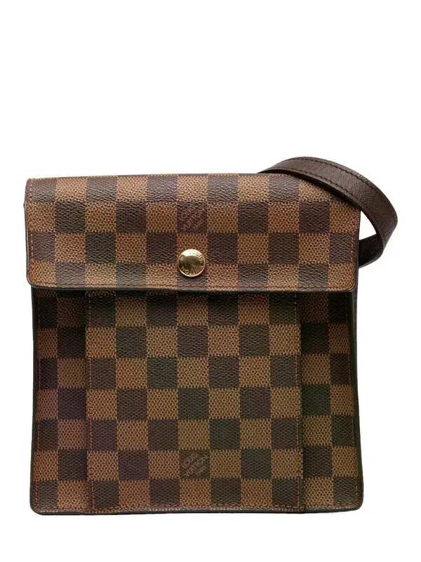 LOUIS VUITTON 1998 Damier Ebene Pimlico Crossbody Bag - Brown