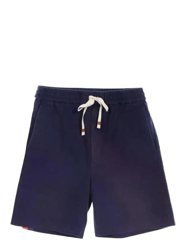Gucci 2000s Side-stripe Track Shorts - Blue