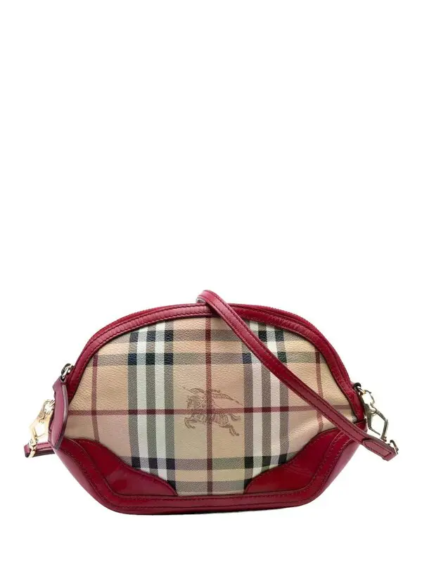 Burberry Mini Haymarket Check Coated Canvas Orchard Crossbody Bag - Brown