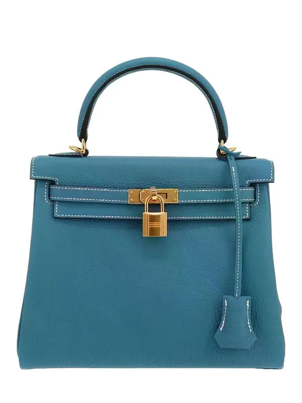 Hermès Kelly 25 Two-way Handbag - Blue