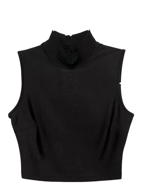 Fendi 1990-2000s Logo Turtleneck Vest - Black
