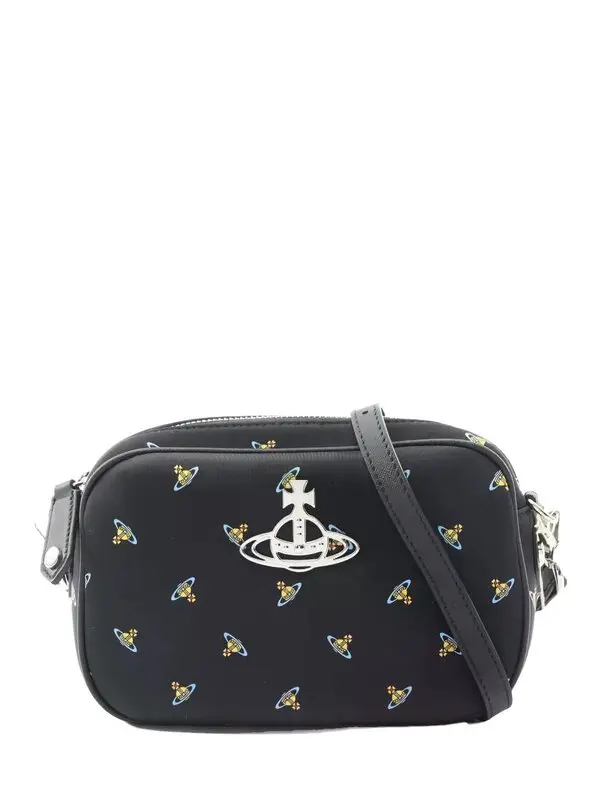 VIVIENNE WESTWOOD Anna Orb-print Crossbody Bag - Black