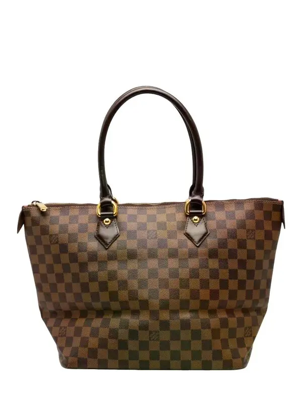 LOUIS VUITTON Damier Ebene Saleya Mm Tote Bag - Brown