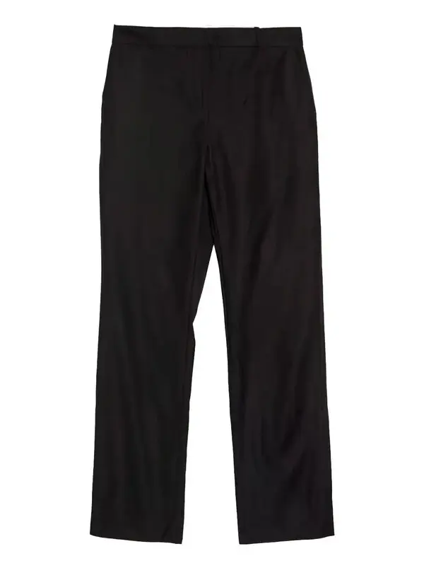 JOSEPH Wool Straight-leg Trousers - Black
