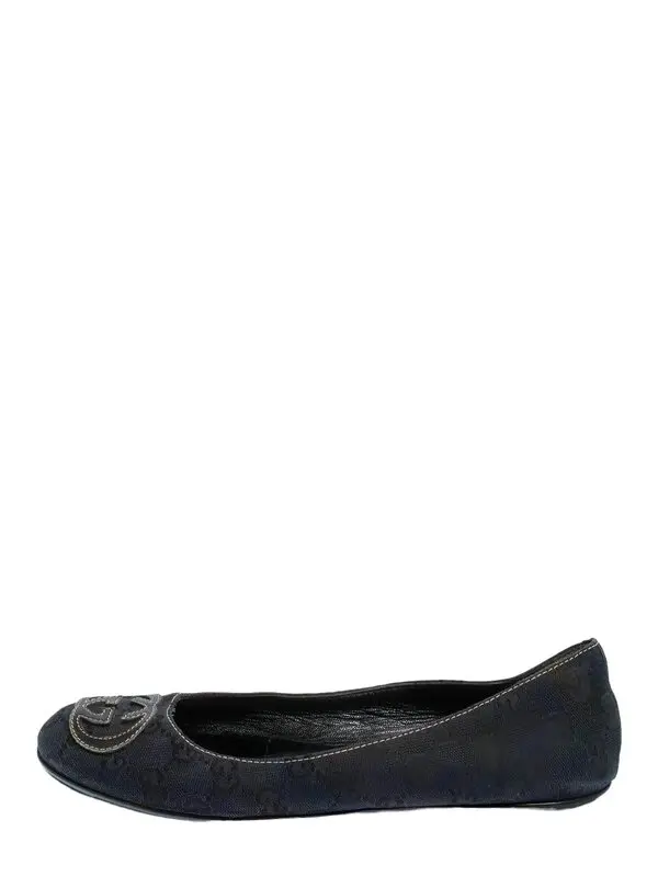 Gucci Gg Canvas Ballet Flats - Blue