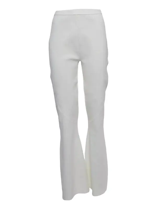 DION LEE Ribbed Trousers - White