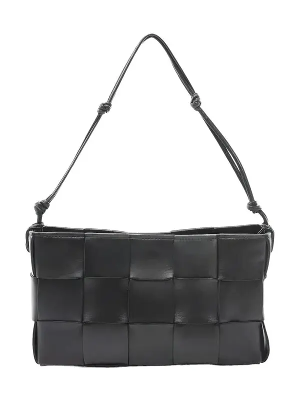 Bottega Veneta 20s Maxi Intrecciato Cassette Handbag - Black