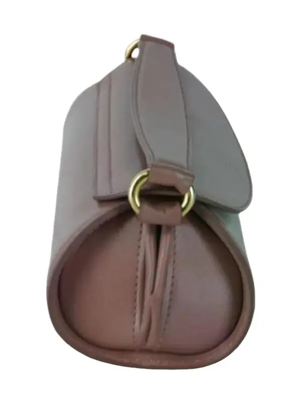 JIL SANDER Cannolo Leather Crossbody Bag - Brown