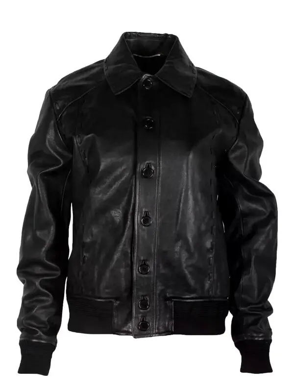 Saint Laurent Moto Leather Jacket - Black
