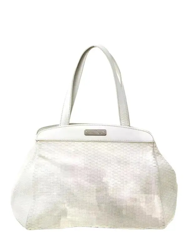 AIGNER Woven-texture Tote Bag - White