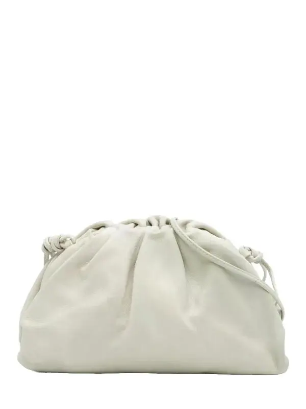 Bottega Veneta Lambskin The Mini Pouch Crossbody Bag - White