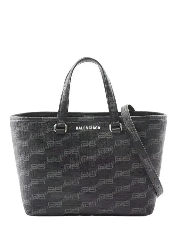 Balenciaga Pre-owned 2010s Bb Monogram East West Tote Bag - Grey