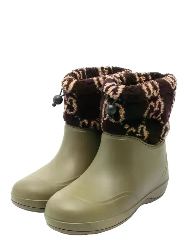 Gucci Gg Mouton Boots - Green