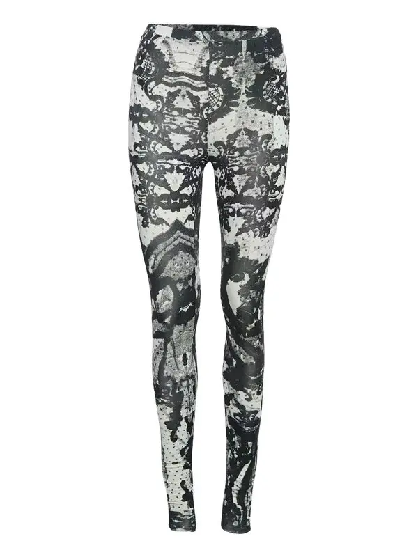 Just Cavalli 2024 Printed Leggings - Black