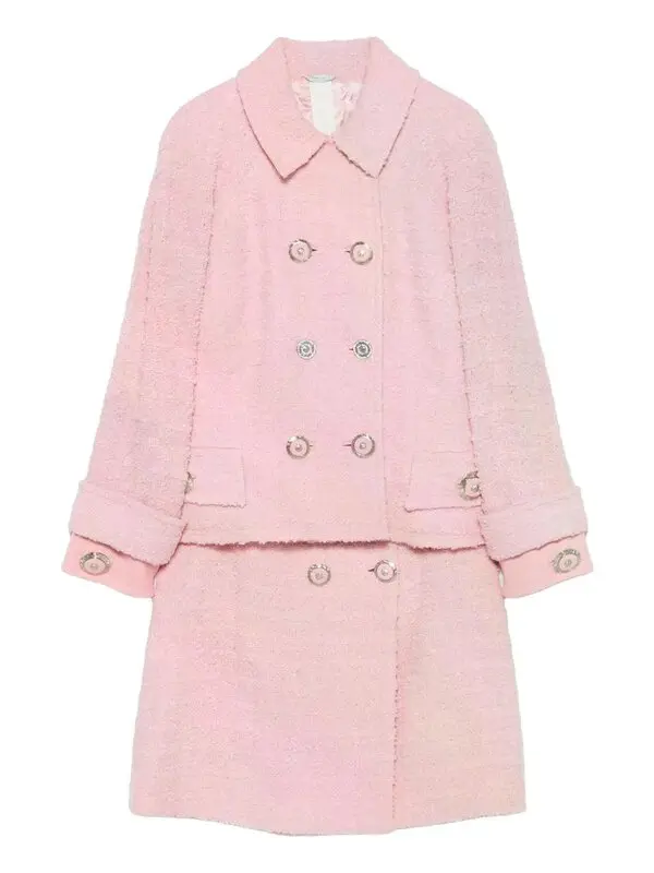 Versace 1990s Bouclé Suit - Pink
