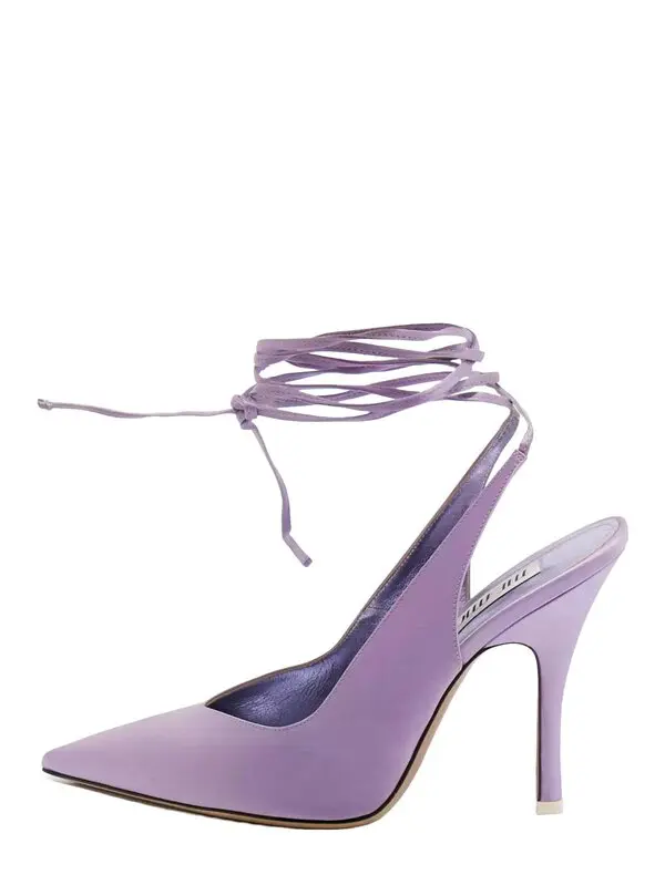 Attico 115mm Lace-up Pumps - Purple