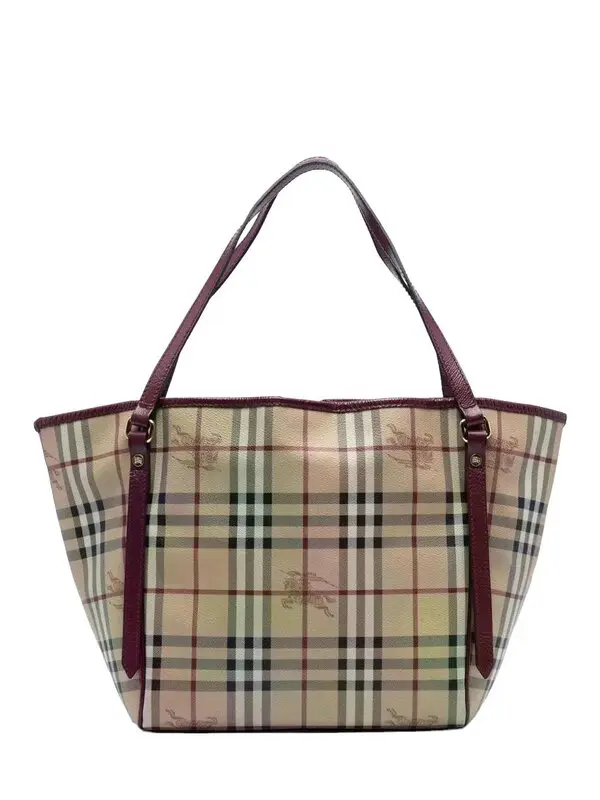 Burberry Haymarket Check Canterbury Tote Bag - Brown