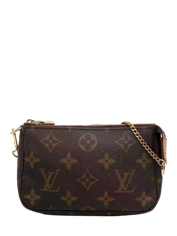 LOUIS VUITTON Monogram Mini Pochette Accessoires Handbag - Brown