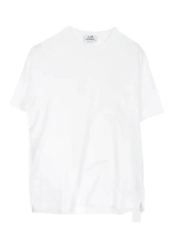 Hermès 2020 H-embroidered T-shirt - White
