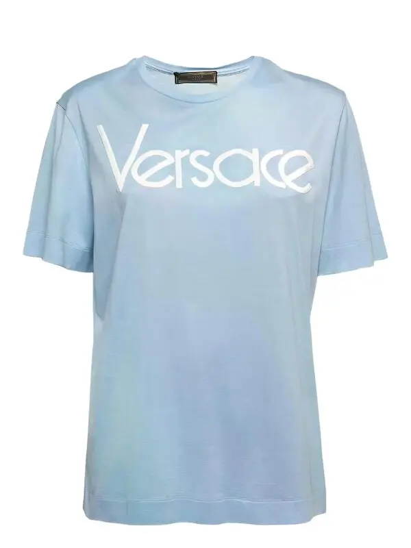Versace Logo-detail T-shirt - Blue