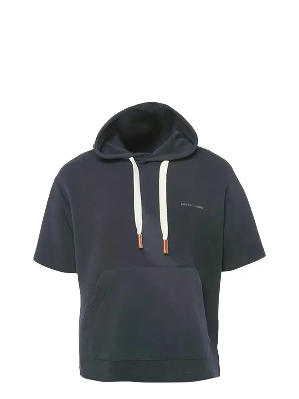 Emporio Armani Short-sleeve Hoodie - Blue