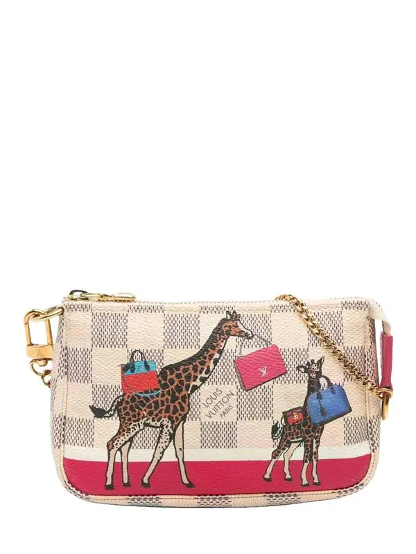 LOUIS VUITTON Damier Azur Giraffe Mini Pochette Accessoires Handbag - Multicolour