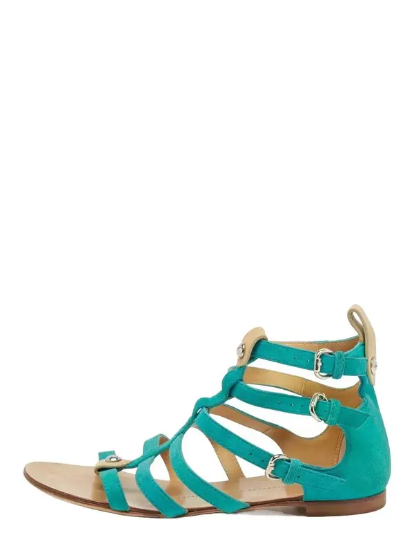 GIUSEPPE ZANOTTI Strappy Flat Sandals - Blue