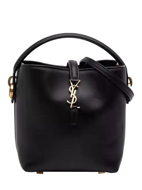 Saint Laurent Mini Le 37 Bucket Bag - Black