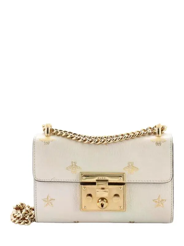 Gucci Padlock Printed Shoulder Bag - Neutrals