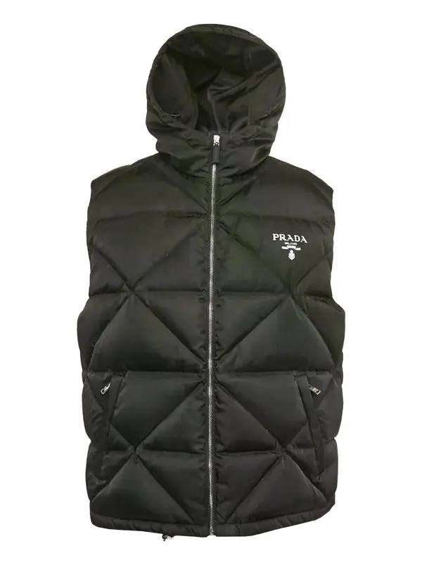 Prada Quilted Down Gilet - Black
