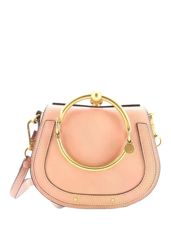 Chloé Nile Leather Small Crossbody Bag - Pink