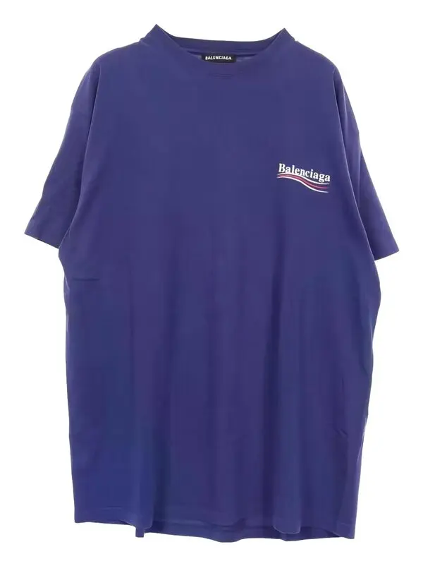 Balenciaga 2010s Logo-print Short-sleeves T-shirt - Purple
