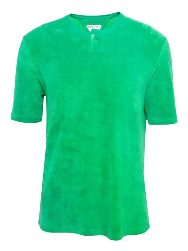 Bottega Veneta Terry Cotton T-shirt - Green