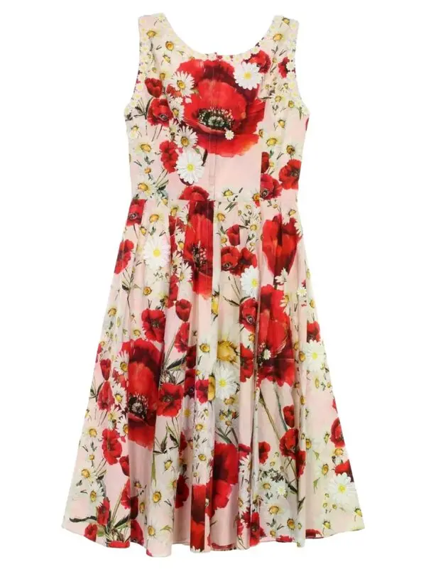 Dolce & Gabbana Floral-print Dress - Pink