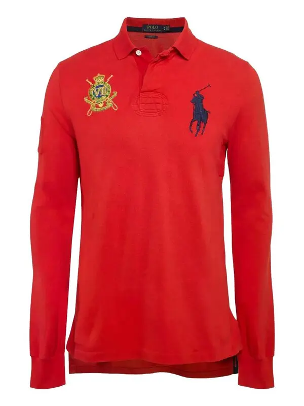 Polo Ralph Lauren Pre-owned Embroidered-logo Polo Shirt - Red