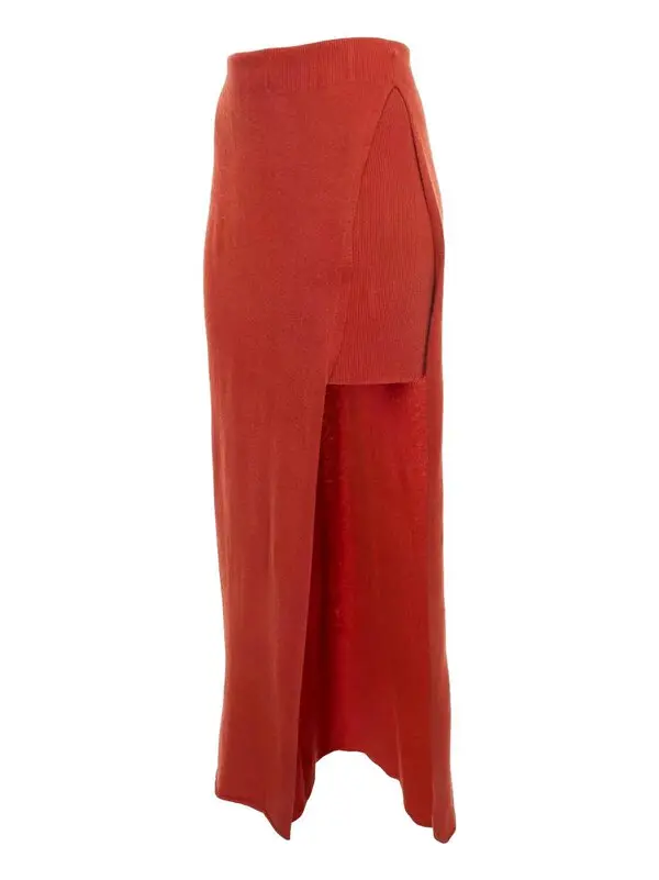 Jacquemus High-low Split Skirt - Red