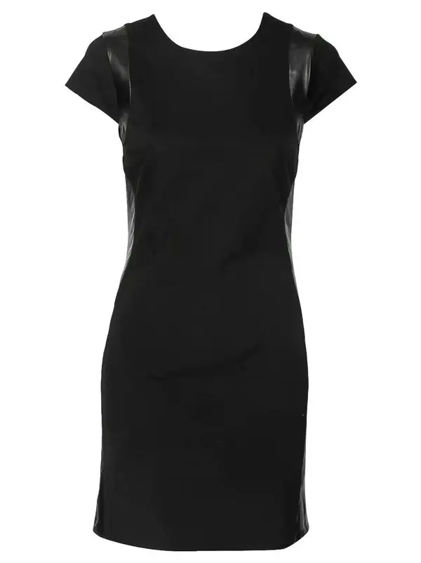 Diane Von Furstenberg Knit Panelled Dress - Black