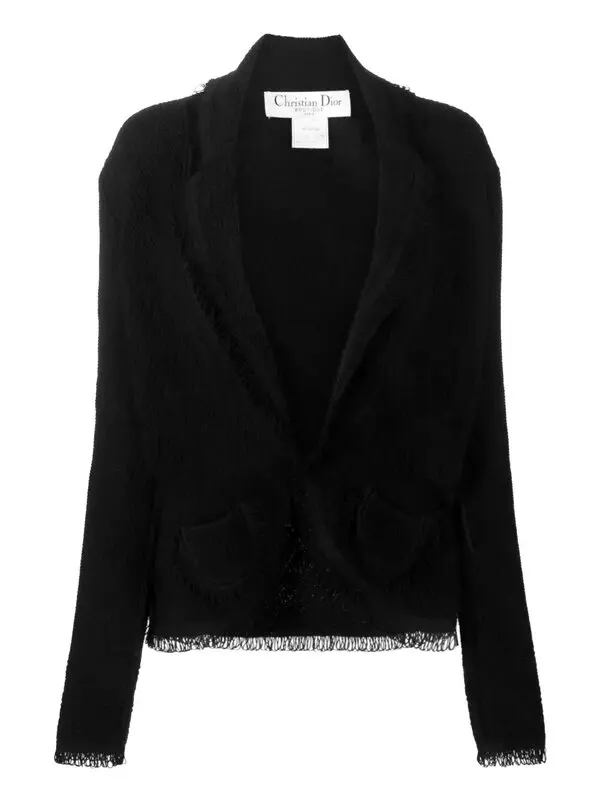 Dior 1997-1998 Frayed Edges Jacket - Black