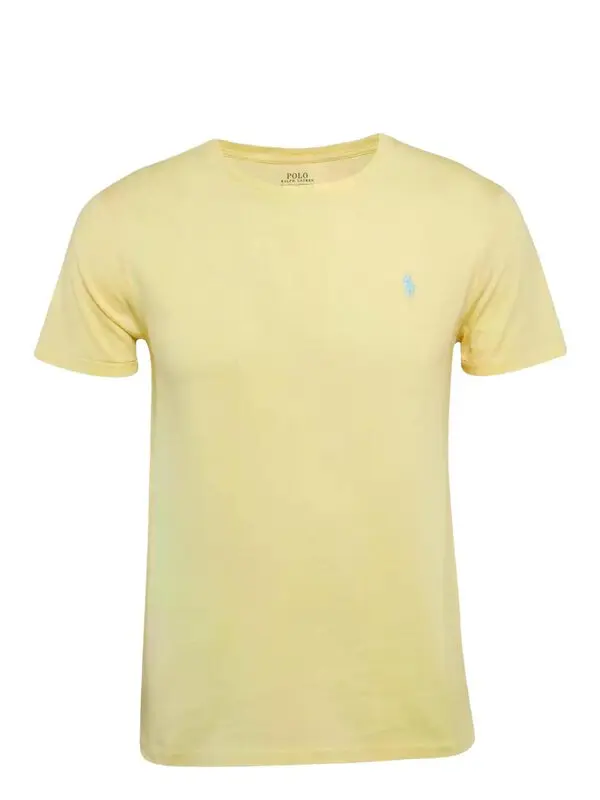 Polo Ralph Lauren Pre-owned Embroidered-logo T-shirt - Yellow