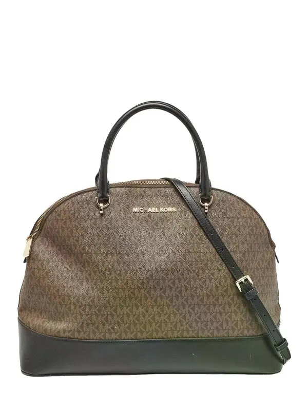 Michael Kors Emmy Dome Satchel Bag - Brown