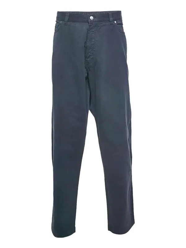Ermenegildo Zegna Herringbone Trousers - Blue