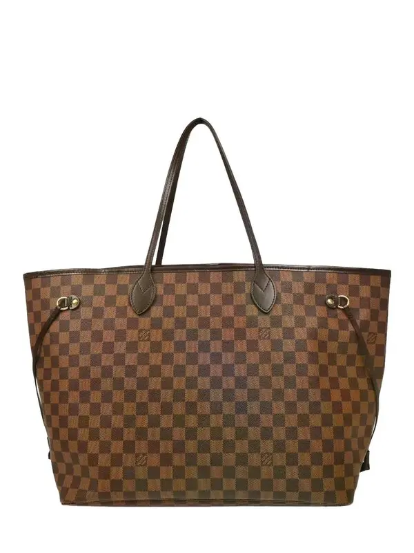LOUIS VUITTON Damier Ebene Neverfull Gm Tote Bag - Brown