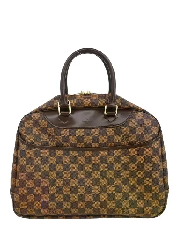 LOUIS VUITTON 2002 Bowling Vanity Handbag - Brown
