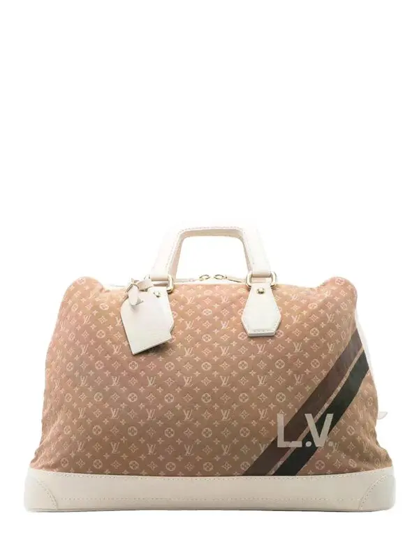LOUIS VUITTON 2005 Mini Lin Initiales Isfahan Tote Bag - Neutrals