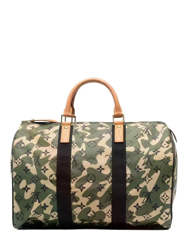 LOUIS VUITTON X Takashi Murakami 2008 Speedy 35 Tote - Green