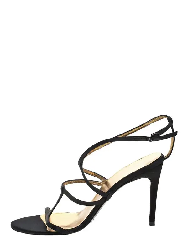 Dolce & Gabbana Strappy Satin Sandals - Black