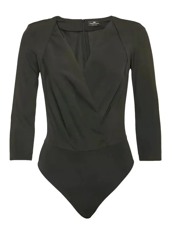 Elisabetta Franchi Long-sleeve Bodysuit - Black