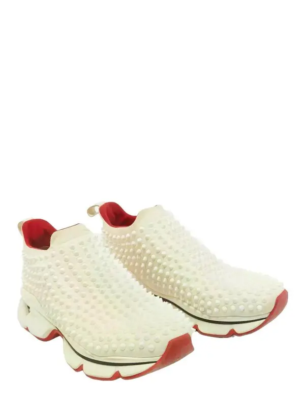 CHRISTIAN LOUBOUTIN Spike Sock Sneakers - Neutrals